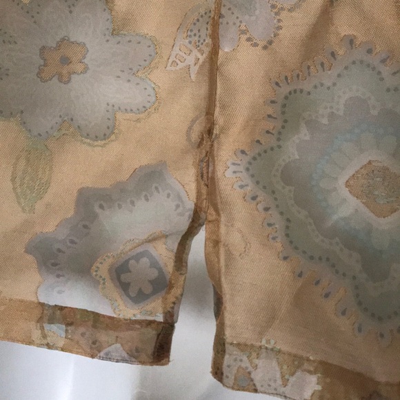 West End | Tops | Sheer Fall Colors West End Button Down Shirt | Poshmark